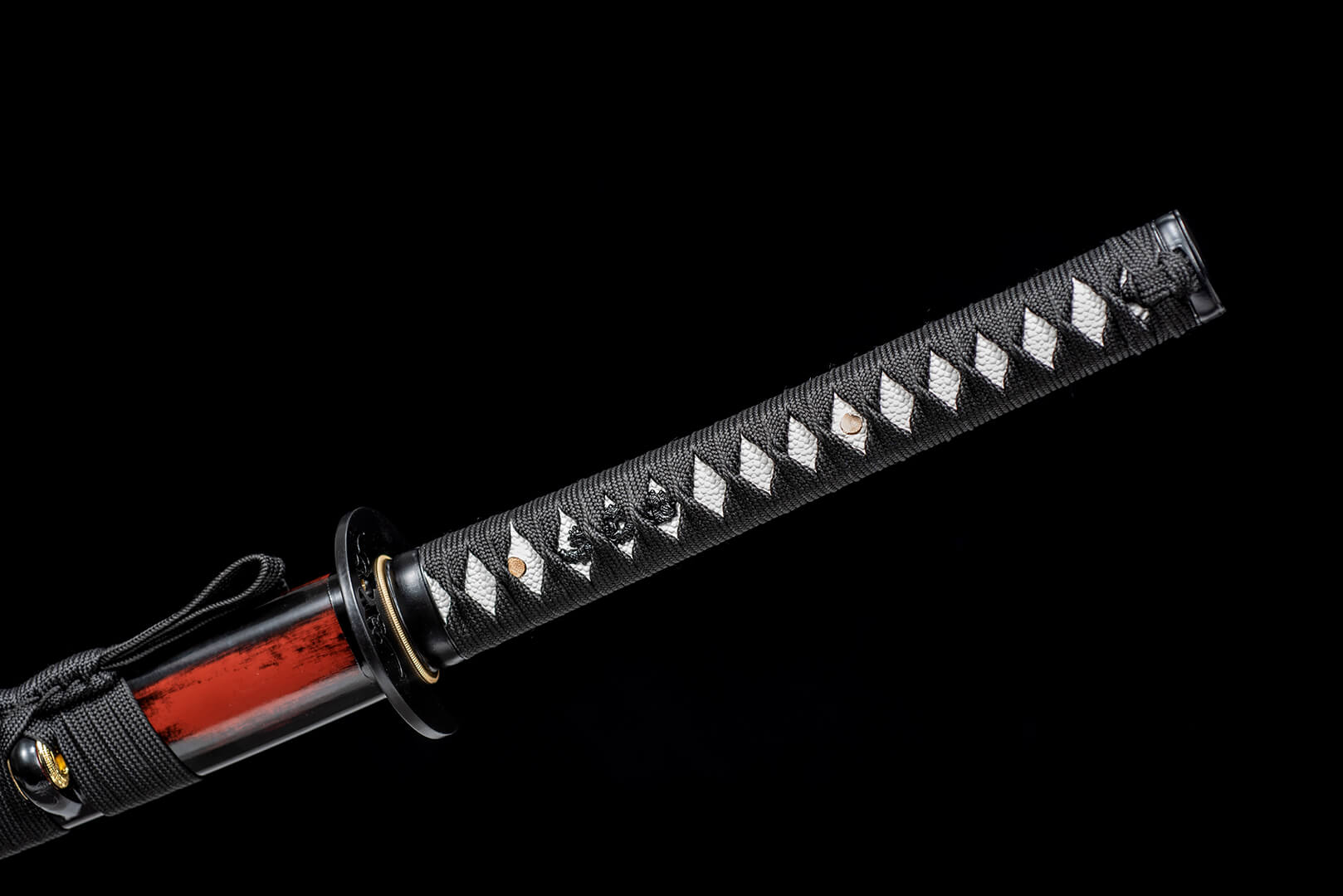 Handmade Japanese Samurai Katana Spring Steel Solid Wood Paint Sheath ...