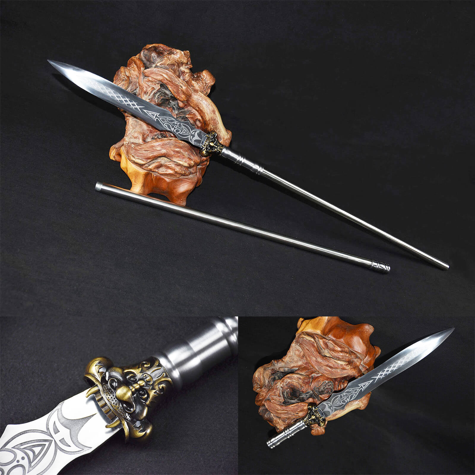 Handmade Chinese Traditional Eighteen Weapons High Manganese Steel The ...